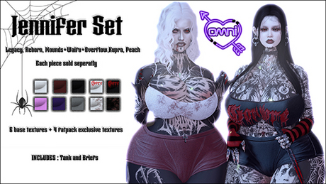 Second Life Marketplace - OMNI Jennifer Bottom Fatpack